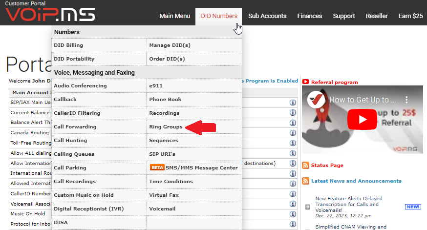 Voip.ms – Nomorobo HelpDesk